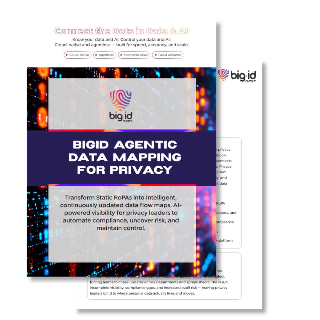 BigID Agentic Data Mapping for Privacy Solution Brief